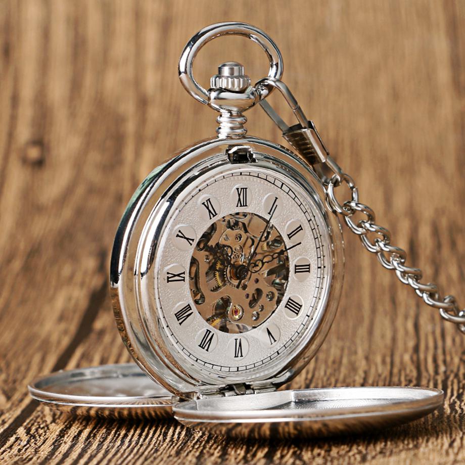 RELOJ BOLSILLO CUERDA DOBLE TAPA Nº ROMANOS ESF. B - Heracles